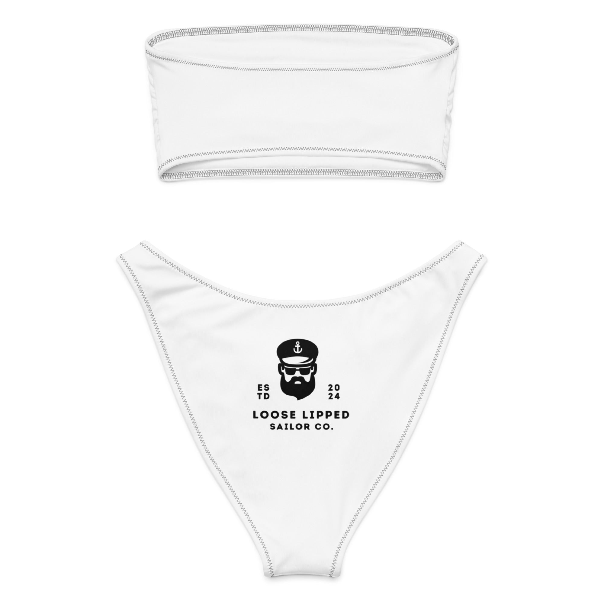 Recycled bandeau bikini – Loose Lipped Sailor Co.